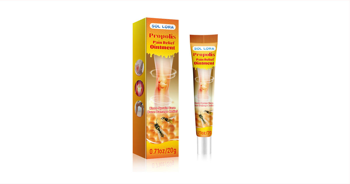 Sol Lora Propolis Pain Relief Ointment – Joint, Knee, Back & Muscle ...